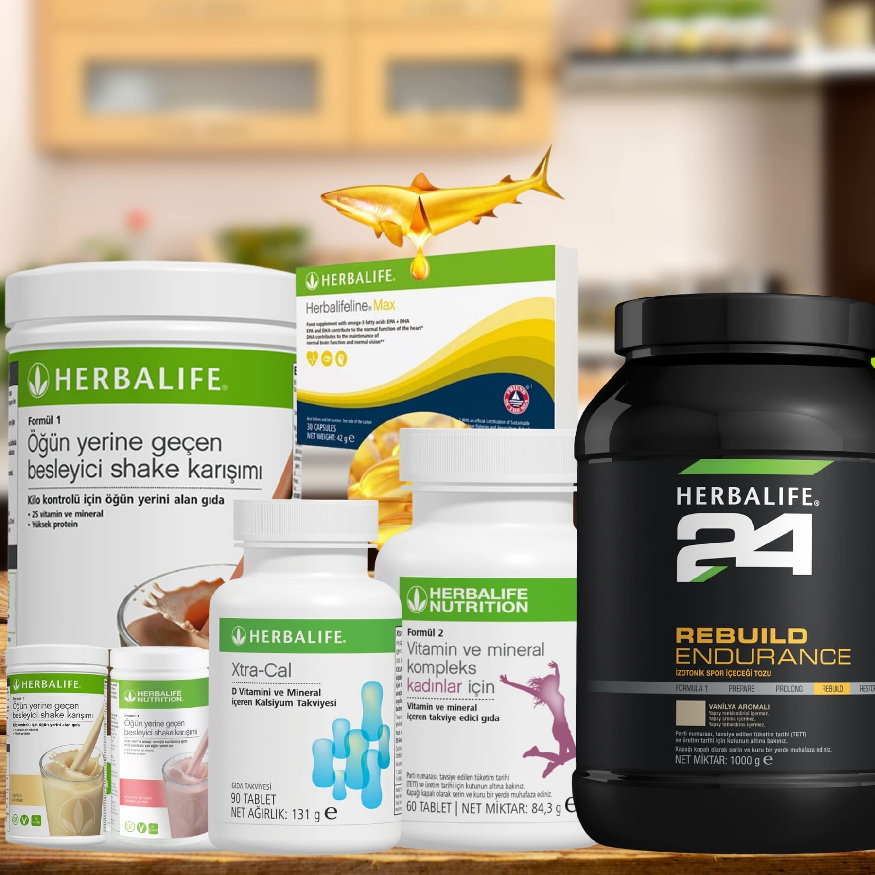 Herbalife Yukarı Kilo Kontrol Setleri | Kilo Alma Paketleri